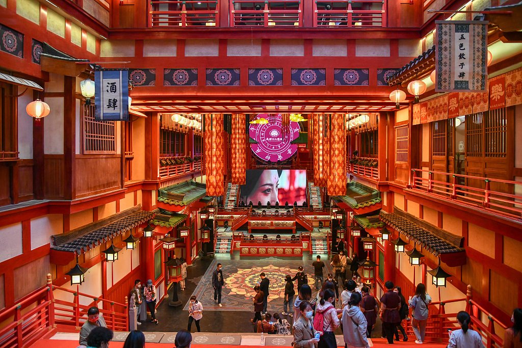 CGTN on Twitter: "The Tang-dynasty themed block officially opened to the public on Friday in Xi ...