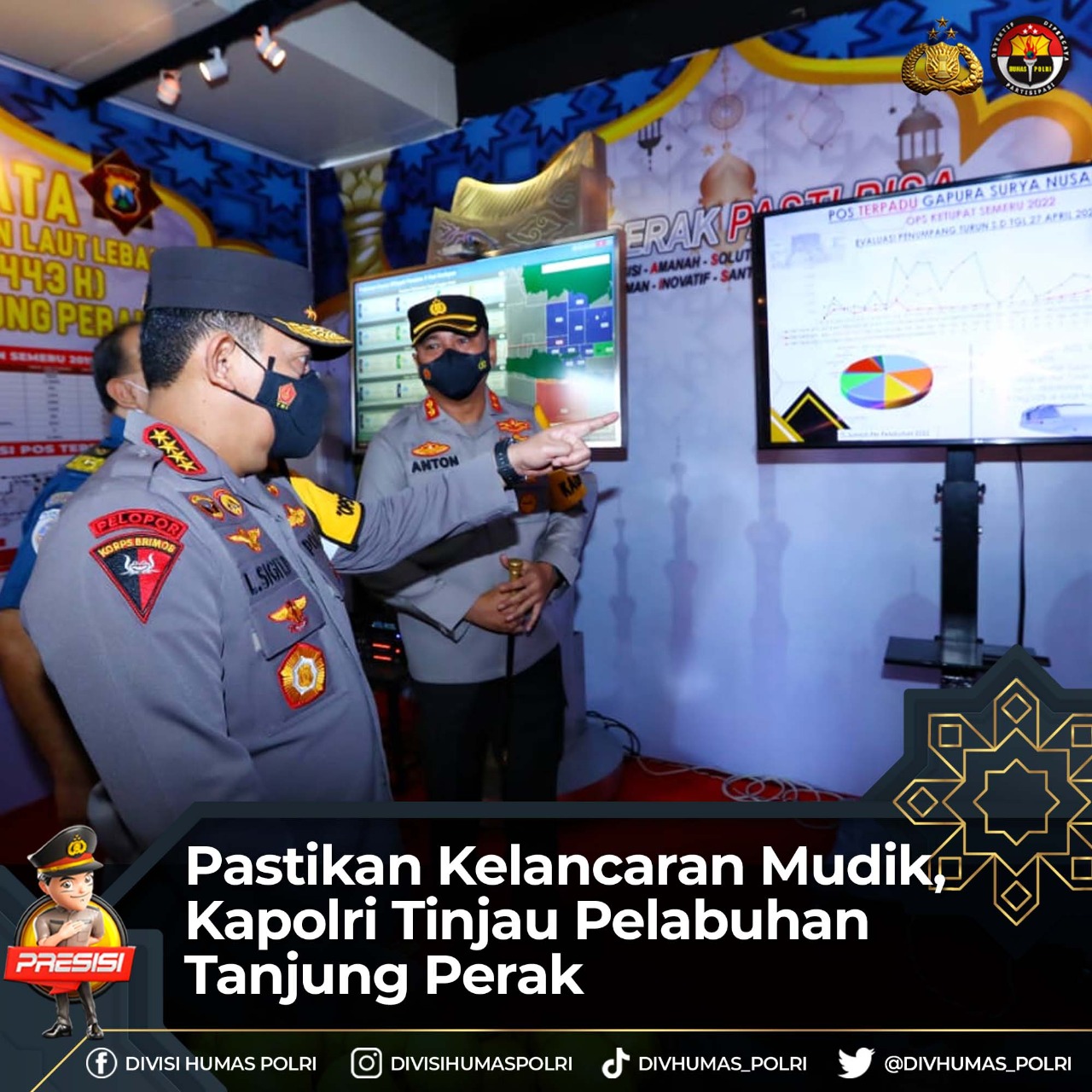 POLRESTABES BANDUNG on Twitter: "Pastikan Kelancaran Mudik, Kapolri Tinjau Pelabuhan Tanjung ...