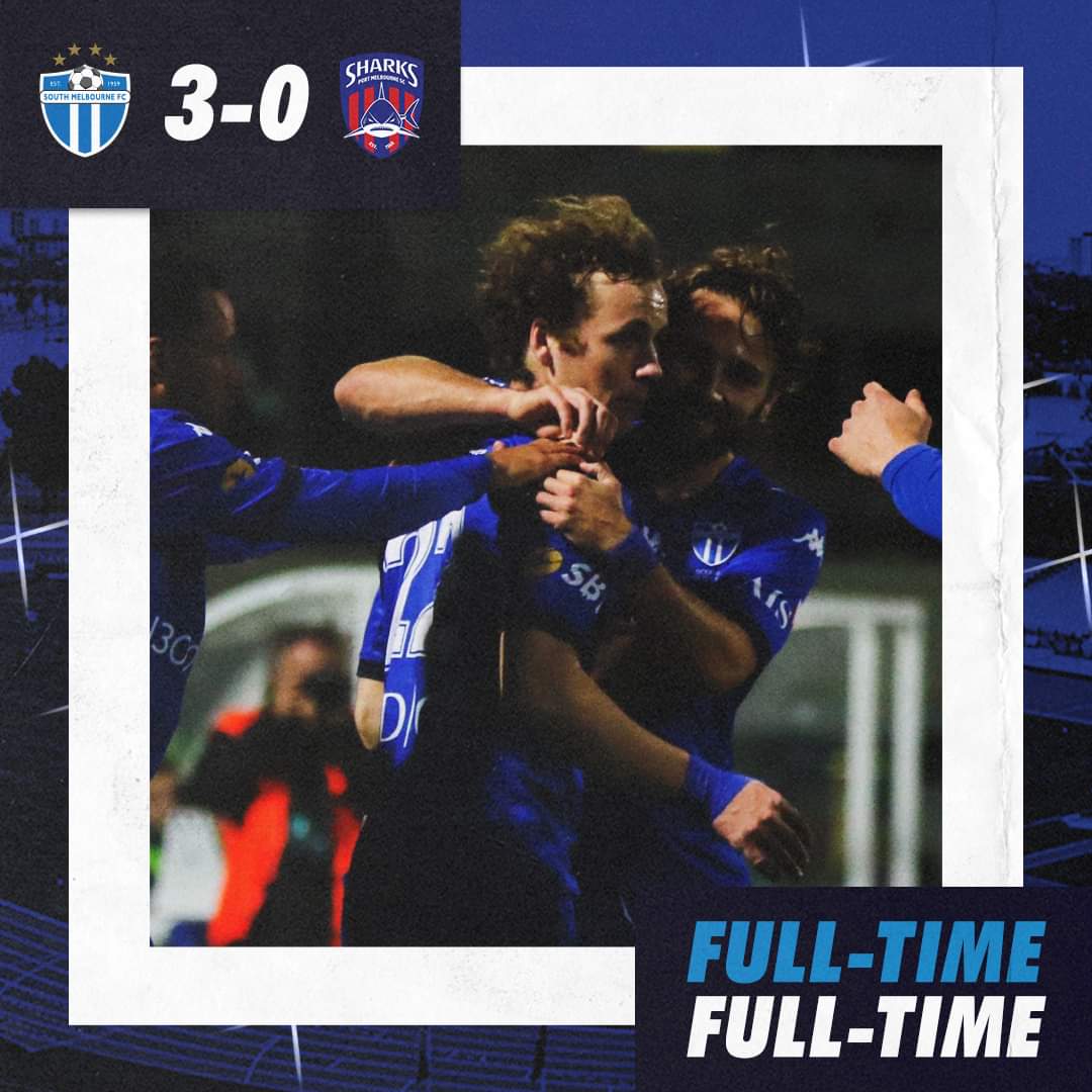 South Melbourne FC on Twitter: "FULL TIME | We extend our lead at the top of the table to 6 ...