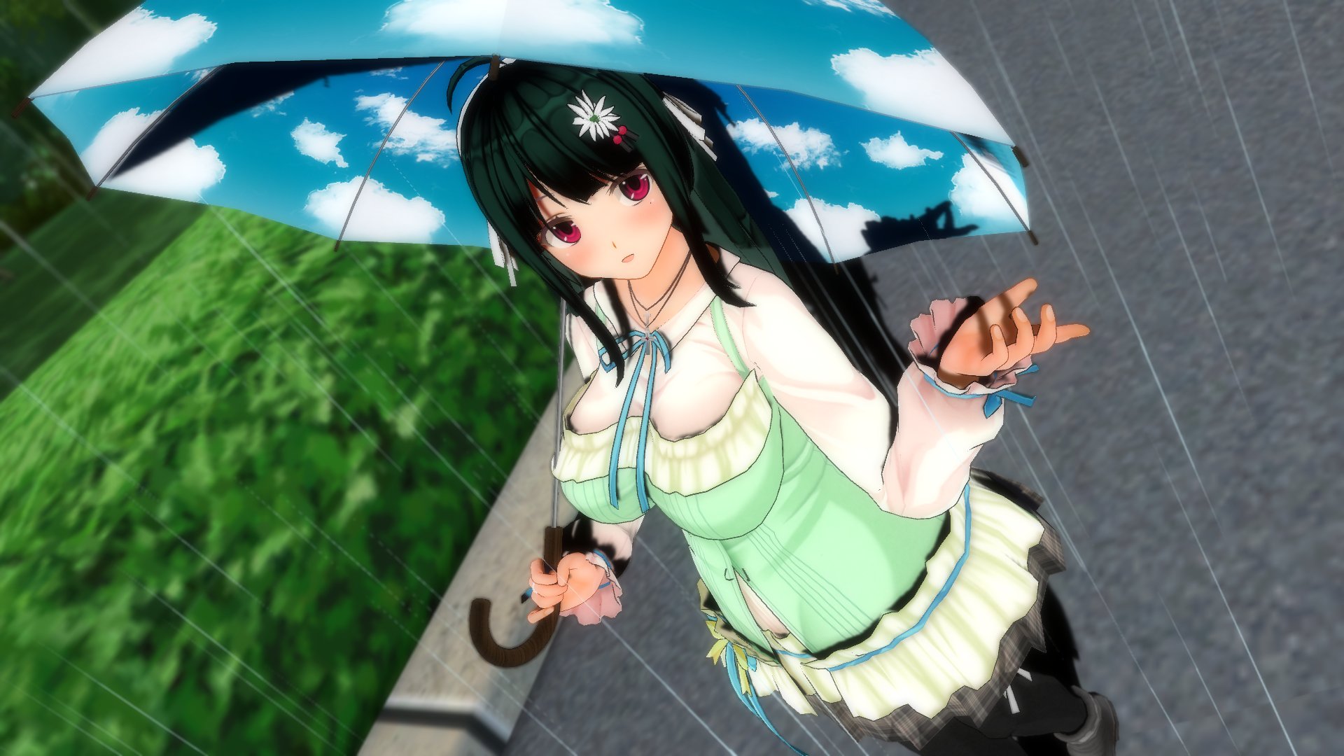 珍スコウ＠（残業祭でリプへの反応鈍い） on Twitter: "やぁ、おはよう( ノﾟДﾟ) お題「タレ目 雨天」 #COM3D2 #カスタムオーダーメイド3D2 #cm3d版深夜の真剣 ...