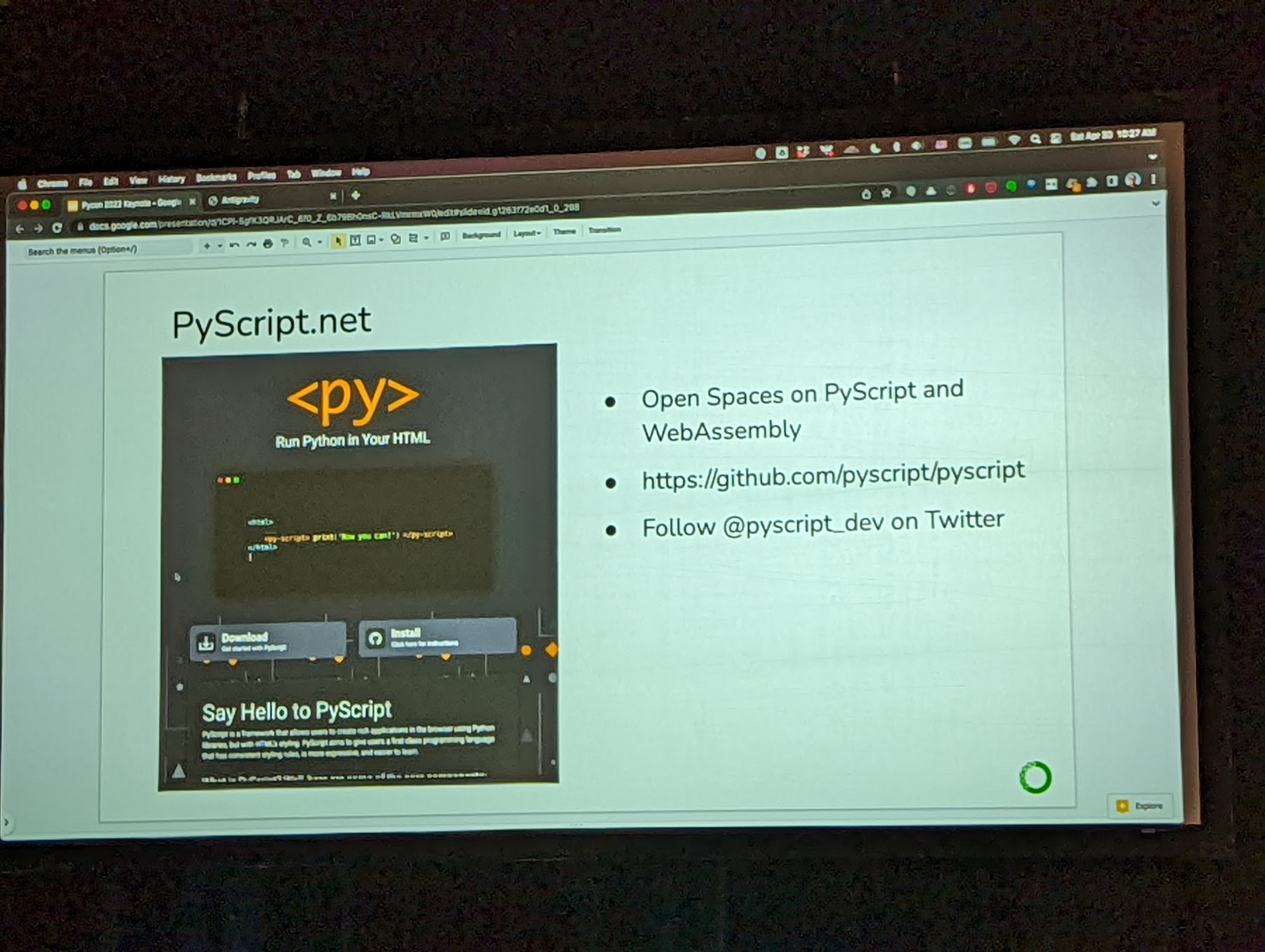Sophia Yang, Ph.D. on Twitter: "BREAKING: @anacondainc’s CEO @pwang announcing PyScript ...