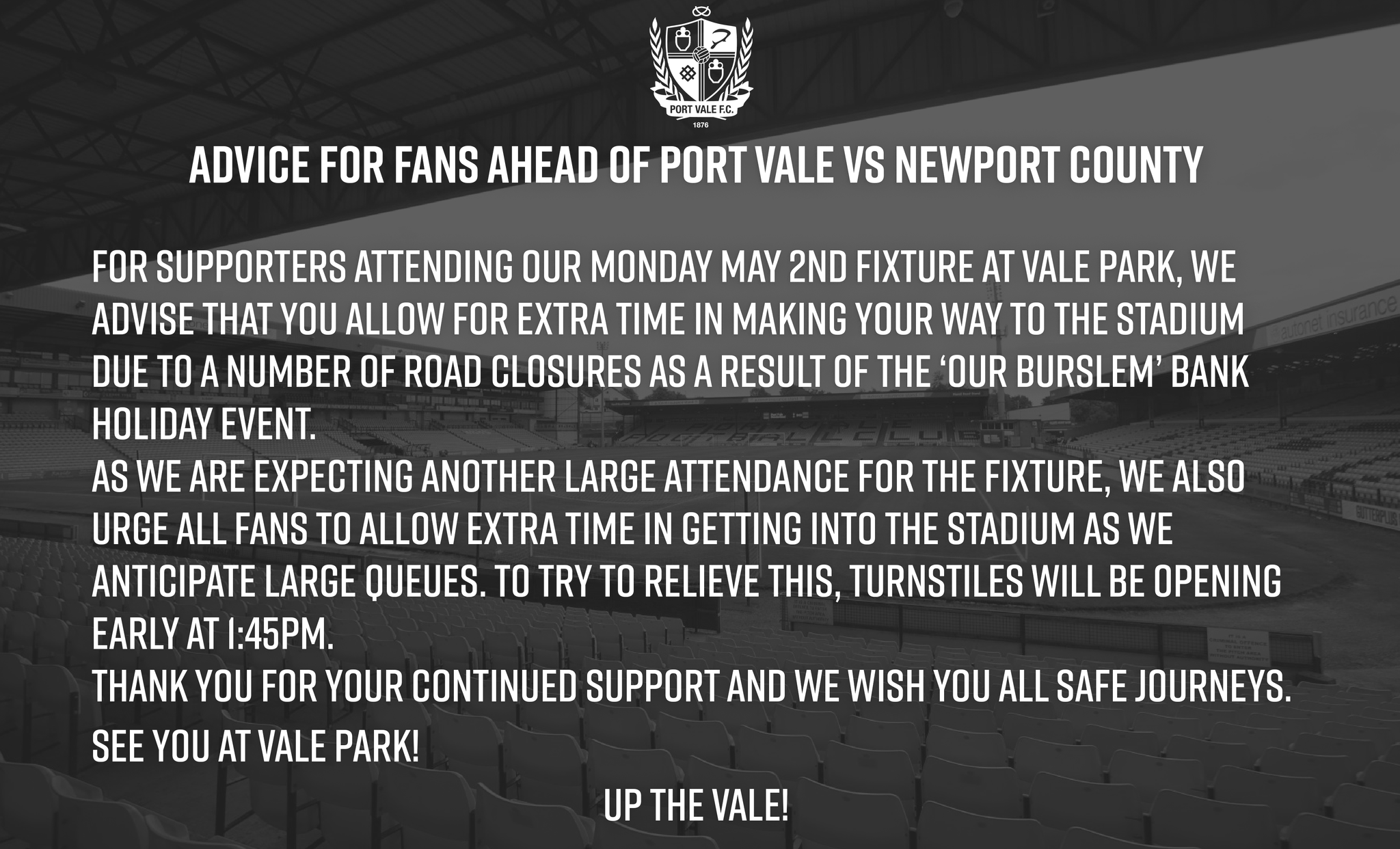port-vale-fc-on-twitter-advice-for-fans-travelling-to-vale-park