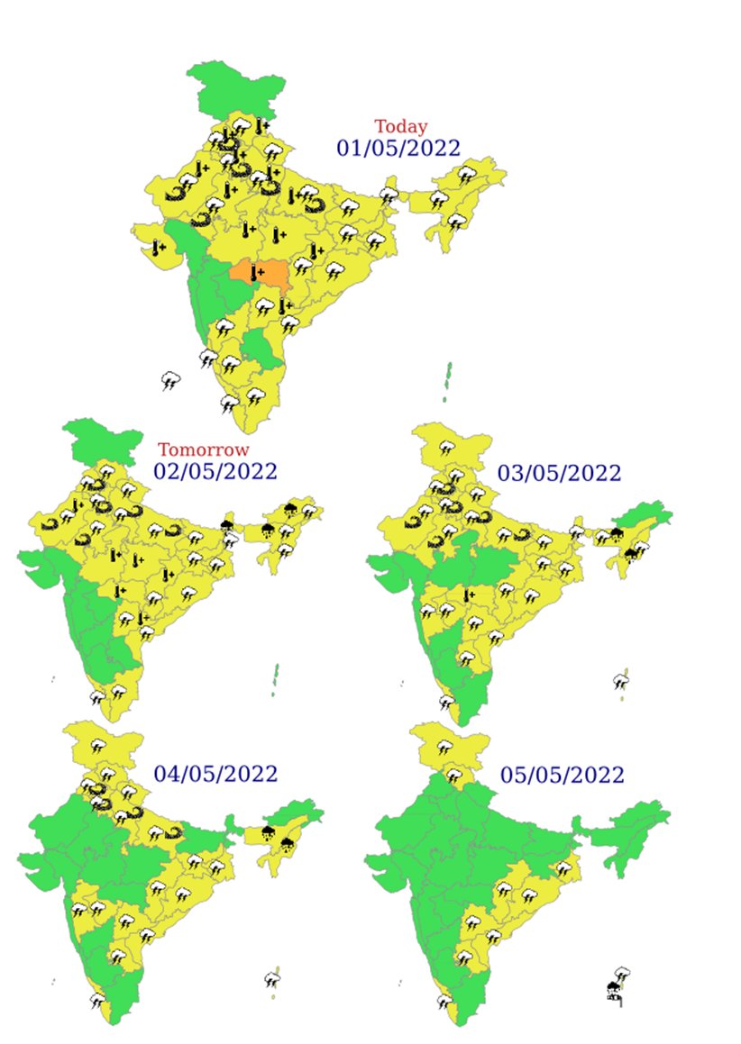 India Meteorological Department on Twitter: "Scattered to fairly widespread rainfall with ...