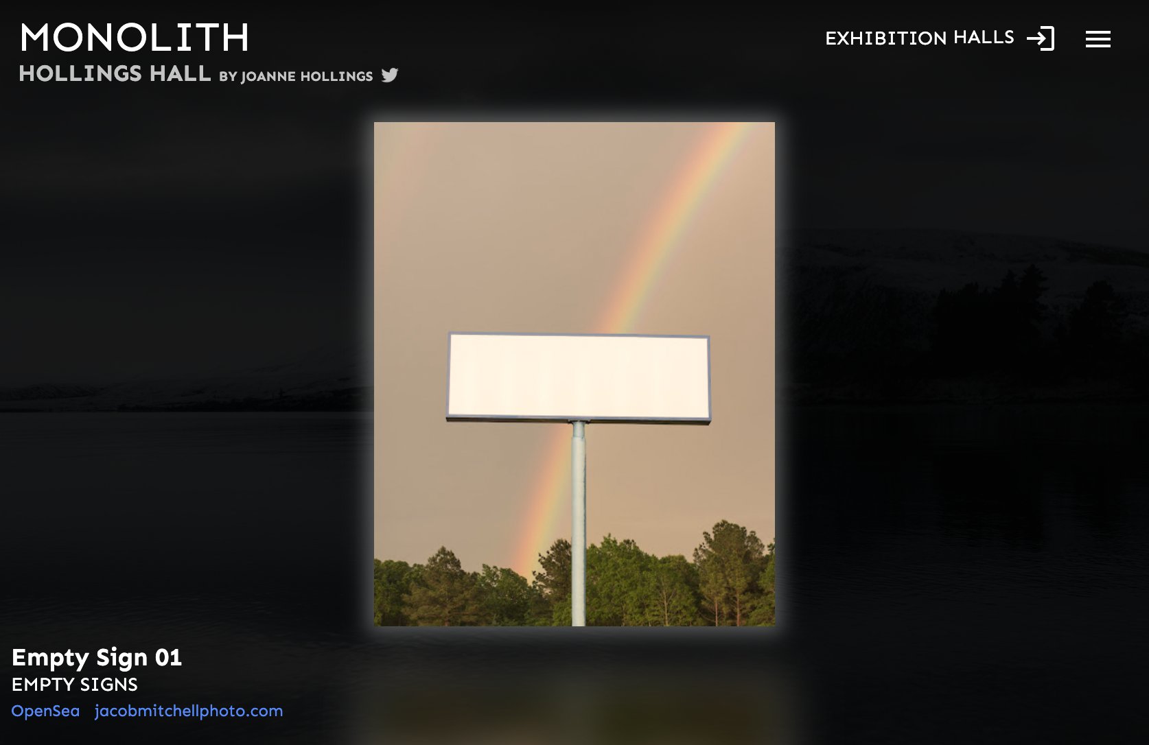 MONOLITH Gallery on Twitter: "(18/20) EMPTY SIGNS Curated by @thesoggyblanket (Exhibited in ...