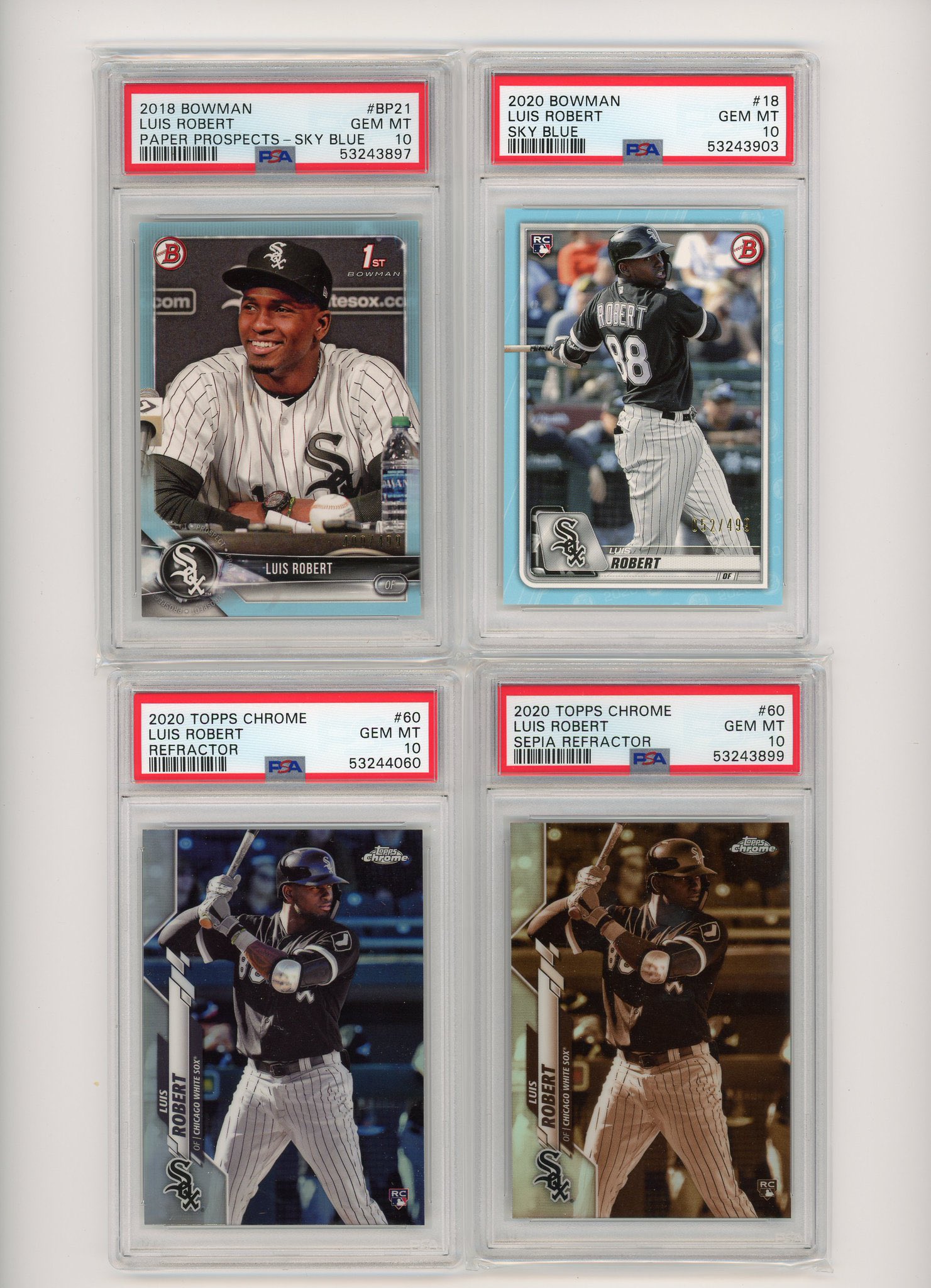 PSA 10 Luis Robert topps chrome rookie card - munimoro.gob.pe