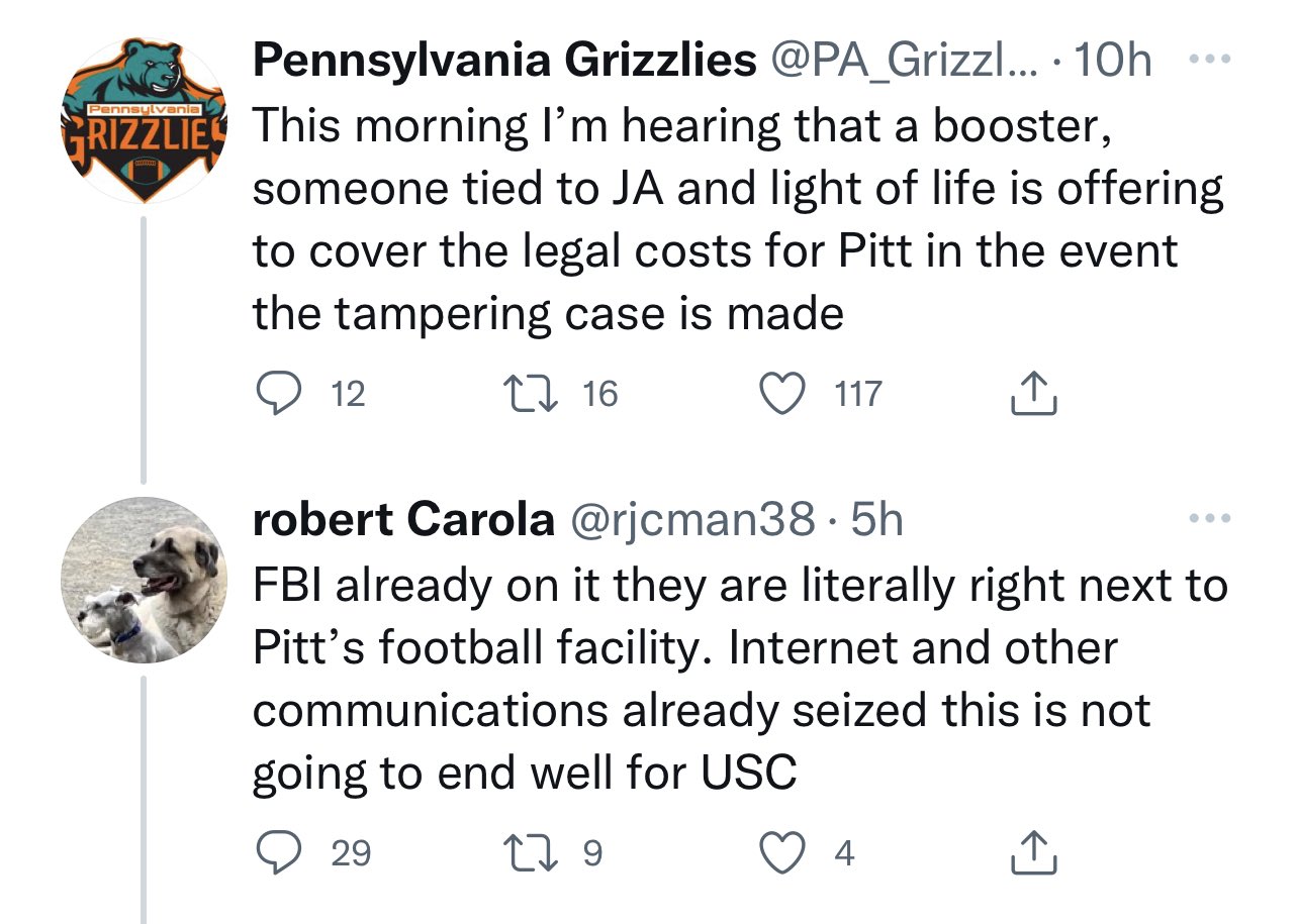 Message Board Geniuses on Twitter: "Look out #USC! The FBI is on the case! https://t.co ...