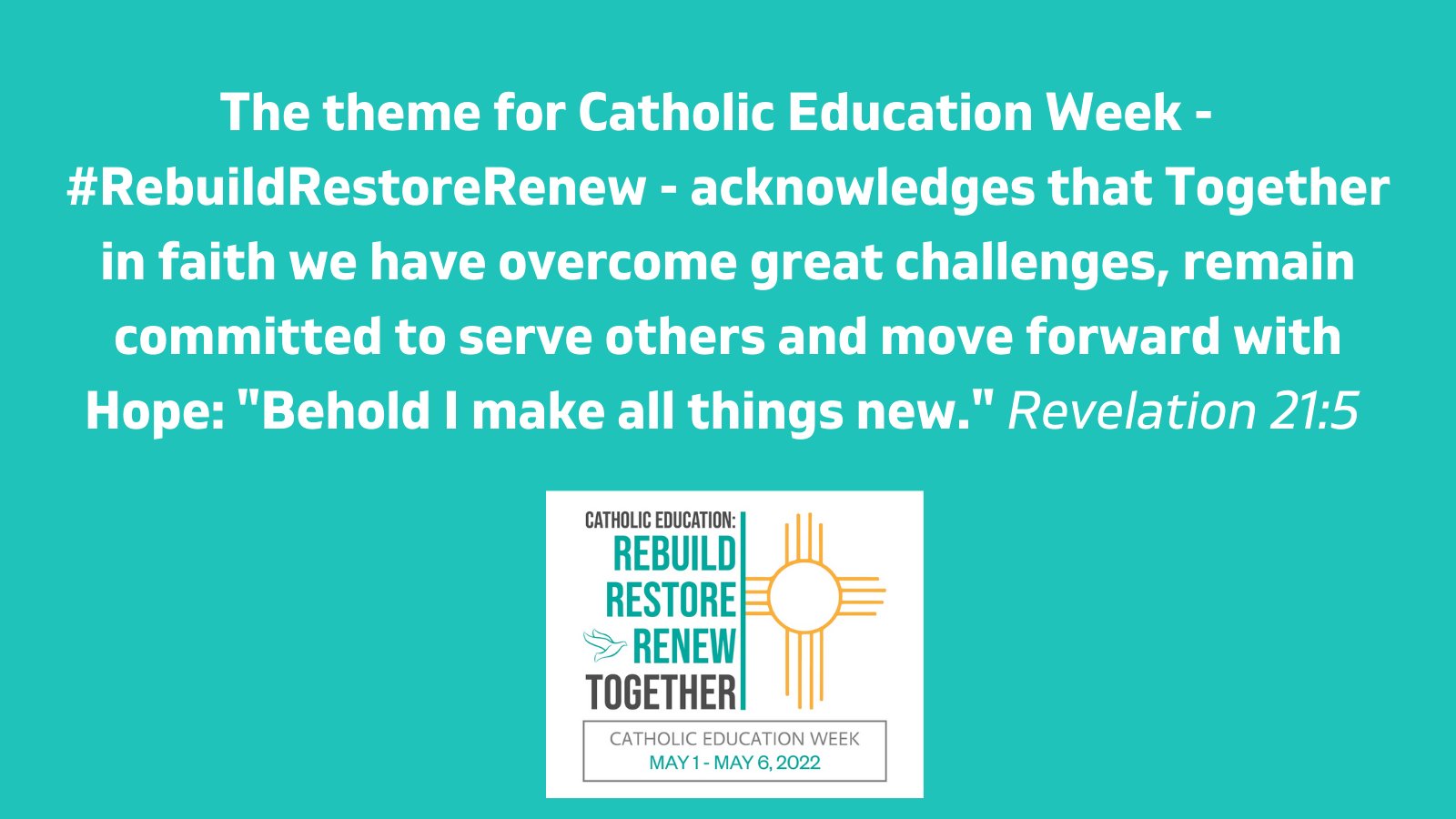 OCSTA on Twitter: "This year's theme for Catholic Education Week - # ...