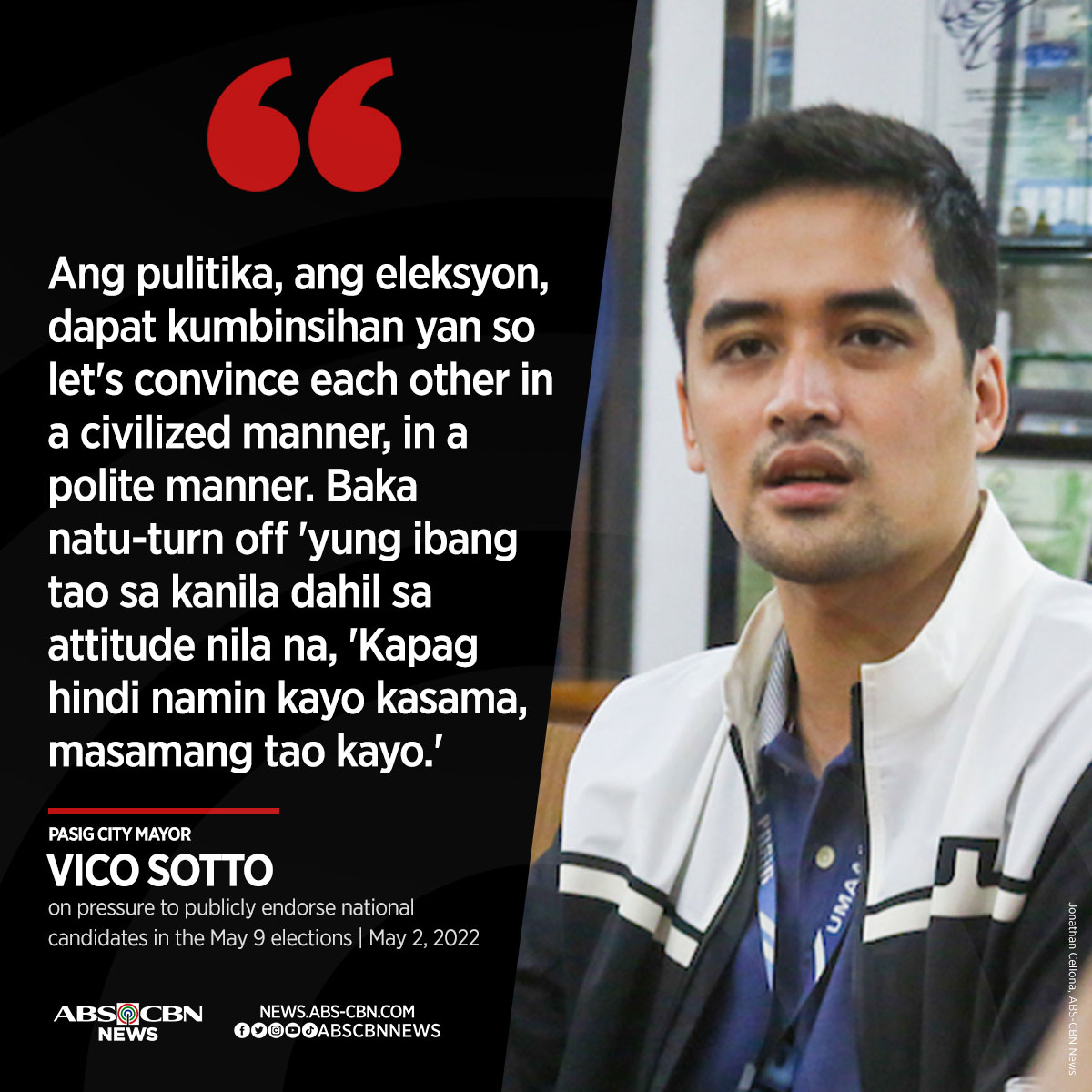 ABS-CBN News on Twitter: ""Let's convince each other in a civilized manner." Ito ang naging ...