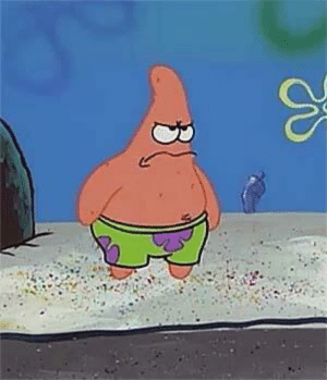 Patrick Star Mad Forehead