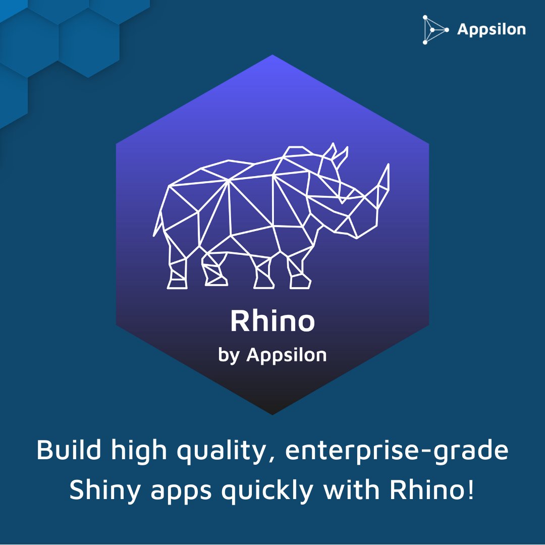 Appsilon on Twitter: "During our First Annual #Appsilon #ShinyConf2022 we presented #Rhino, our ...