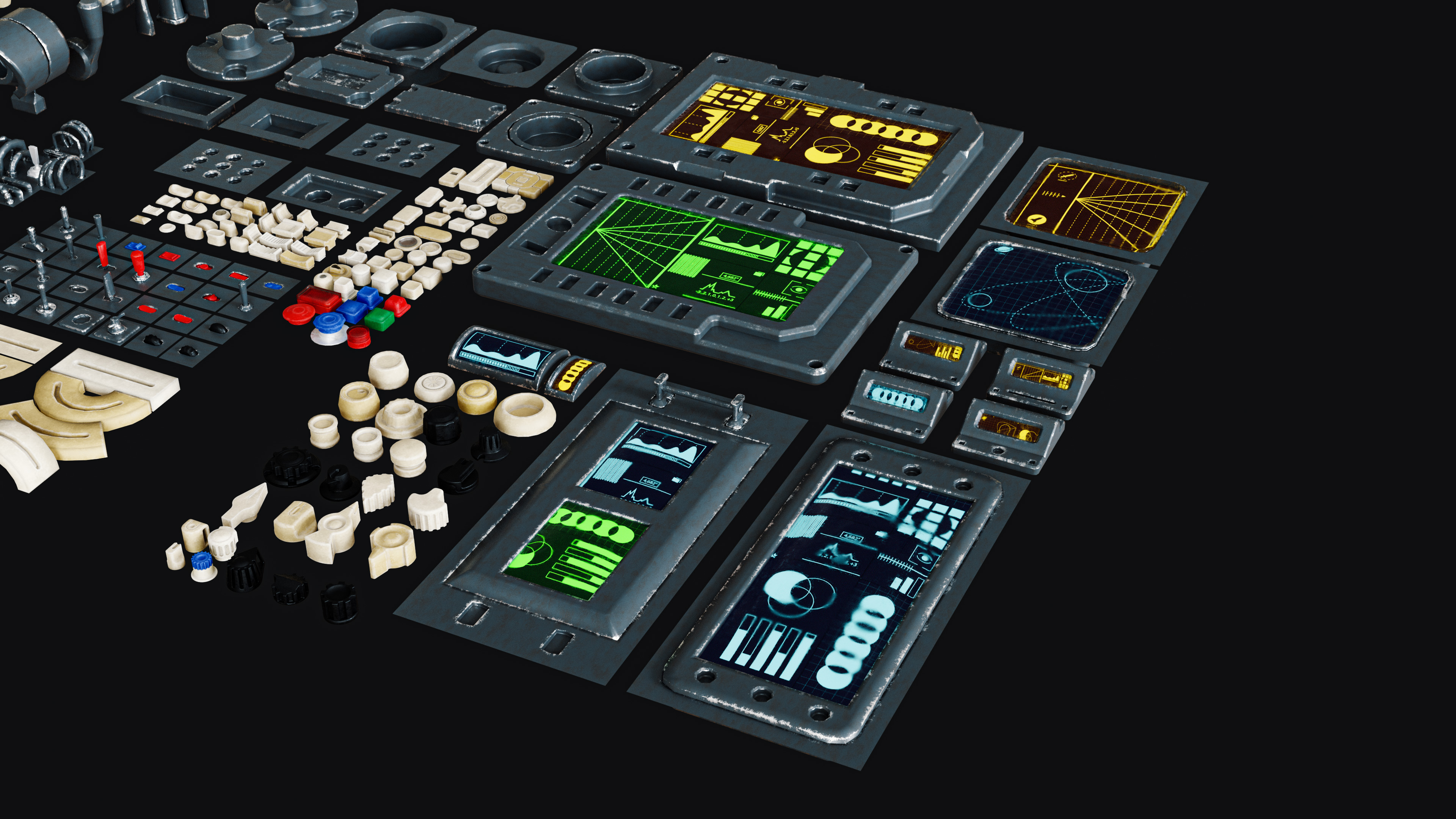 Sci Fi Control Panel Texture