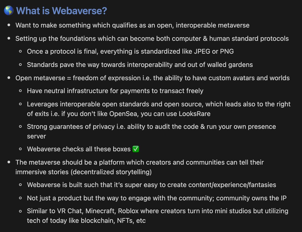 Webaverse (🕳 🐇) on Twitter: "RT @drallefs: For fellow web3 inhabitants interested about the open ...