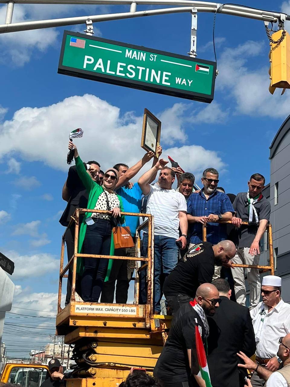 Hananya Naftali On Twitter A New Street Was Inaugurated In New Jersey Called Palestine Dark
