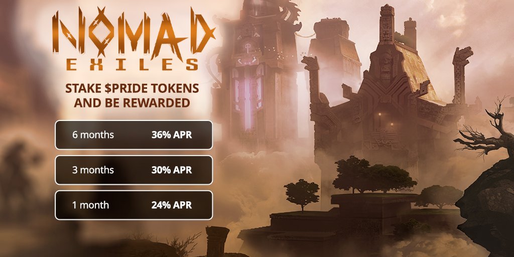 Nomad Exiles on Twitter: "🌟 It's time to stake some $PRIDE tokens! It will take just a few ...