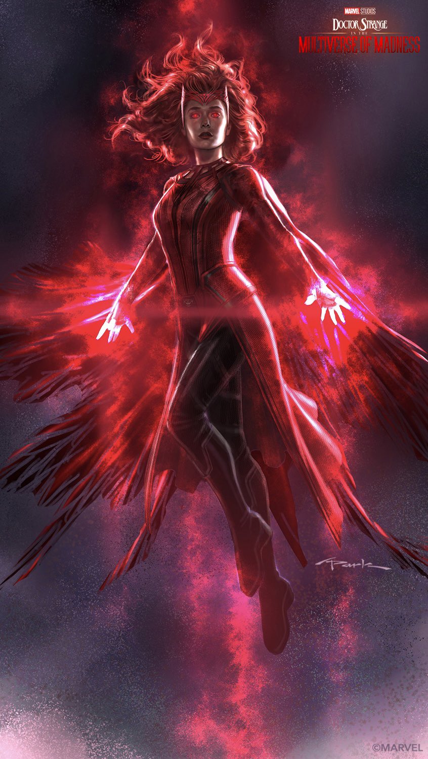 Elizabeth Olsen Scarlet Witch Concept Art