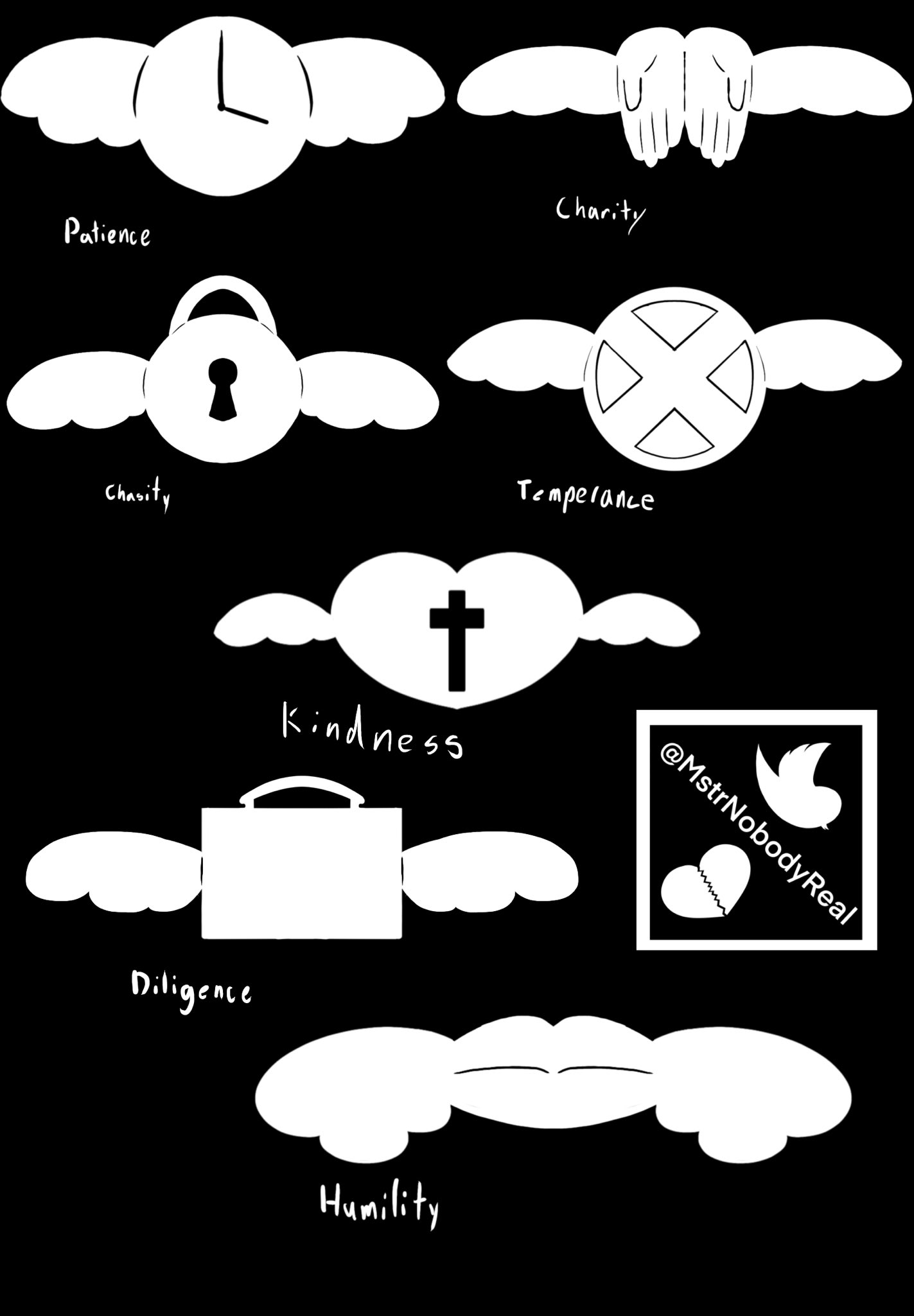 Seven Heavenly Virtues Symbols Seven Heavenly Virtues Symbols