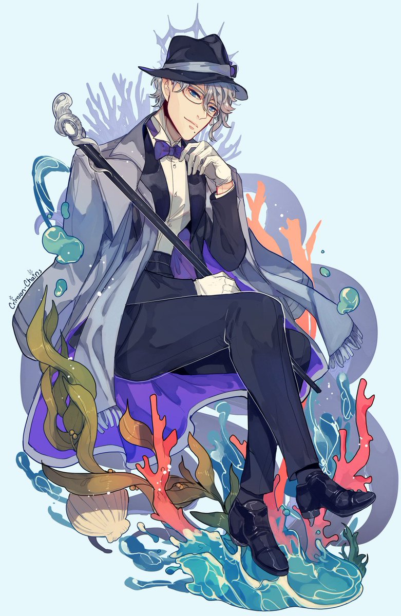 「Azul! ^W^ Drawing his overblot form was 」|CrimsonChains♡ ECCC G-15 ♡のイラスト