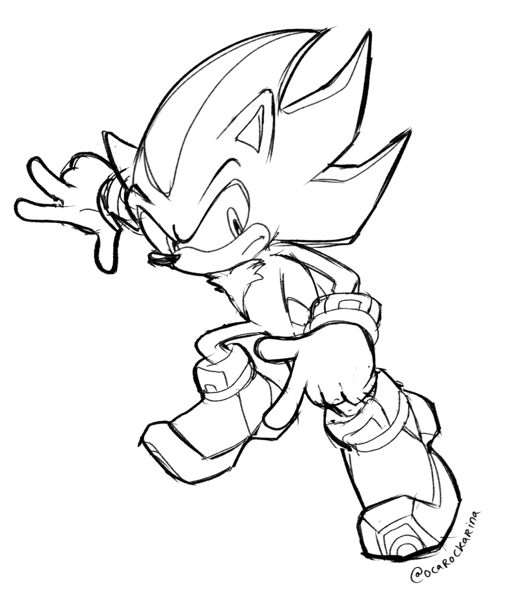 Super Shadow Coloring Pages