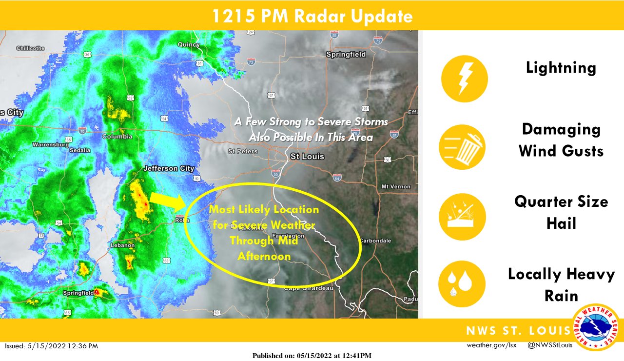 Nws St Louis On Twitter A Complex Of Thunderstorms Will Move Across