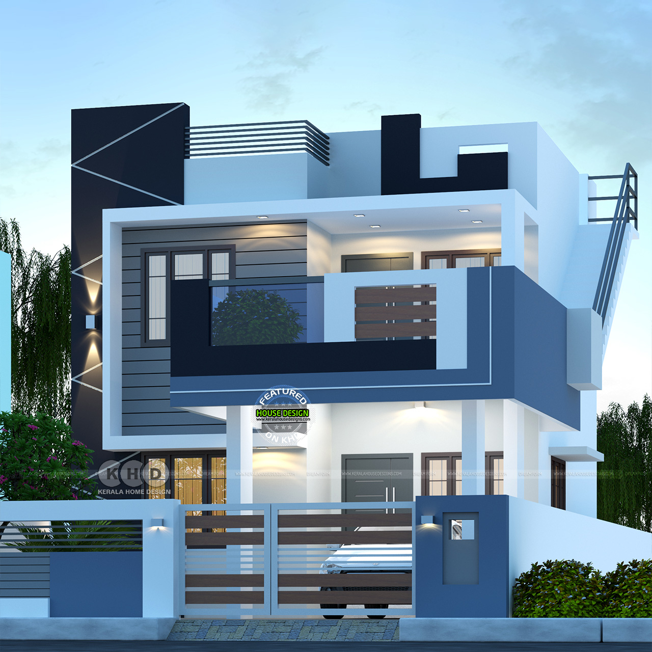 Kerala House Plan Bedrooms 3 Panels 8 Bedrooms Modern Village Home I