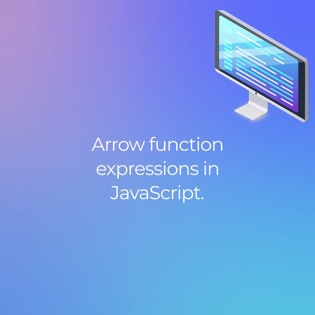Tejinder Sharma on Twitter: "Arrow function expressions in JavaScript. --> Arrow function ...