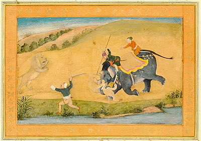 Some Cool Rajput hunting paintings - المسلسل من The_Peshwa @TPeshwa - رتبها