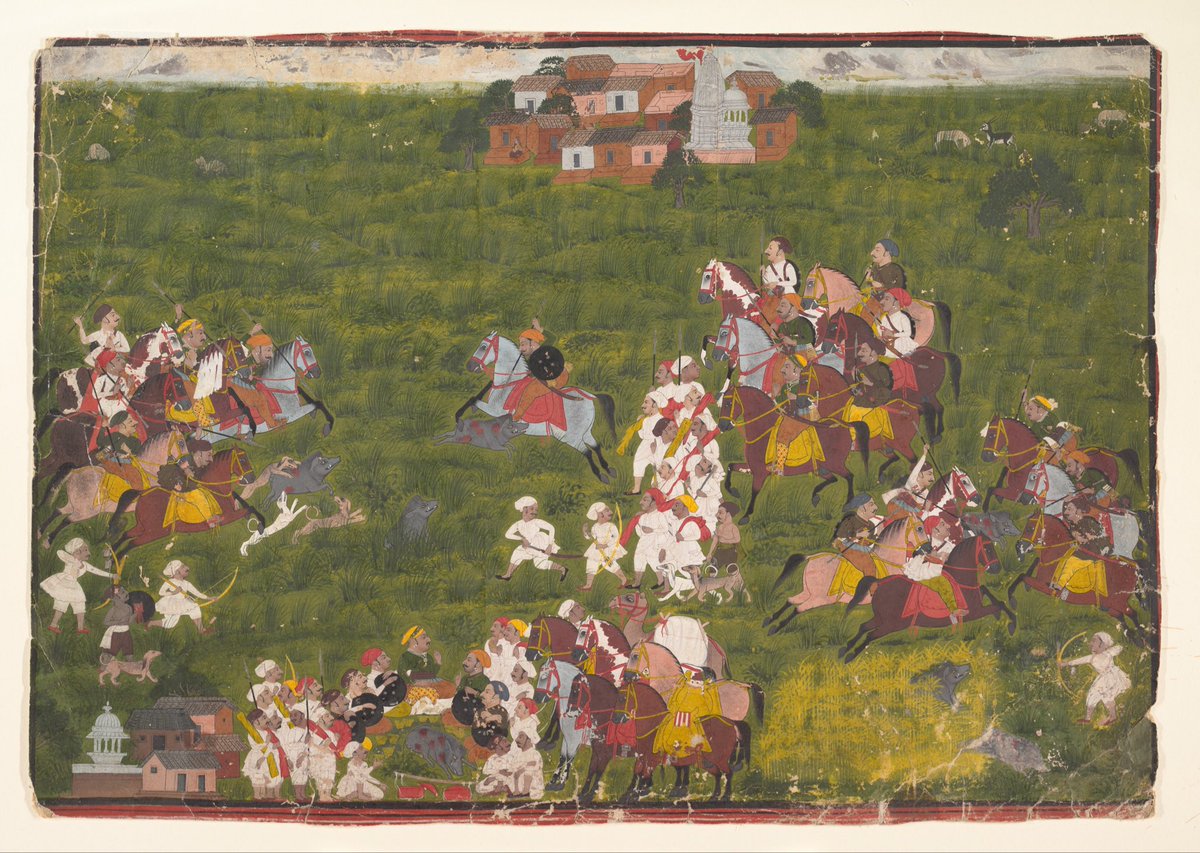 Some Cool Rajput hunting paintings - المسلسل من The_Peshwa @TPeshwa - رتبها