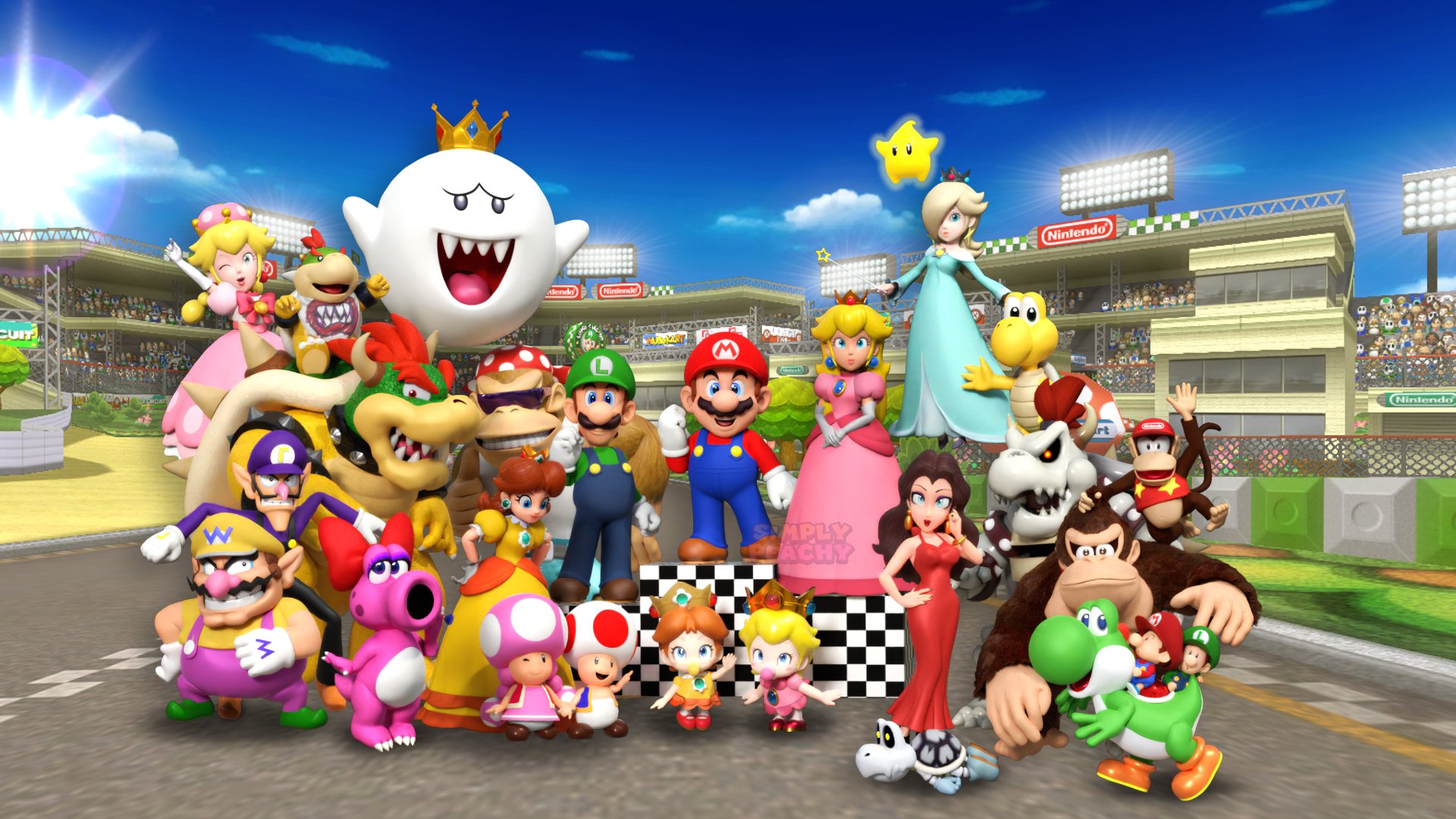 Mario And Luigi And Peach And Daisy And Rosalina