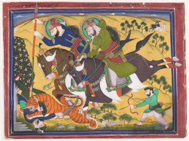 Some Cool Rajput hunting paintings - المسلسل من The_Peshwa @TPeshwa - رتبها