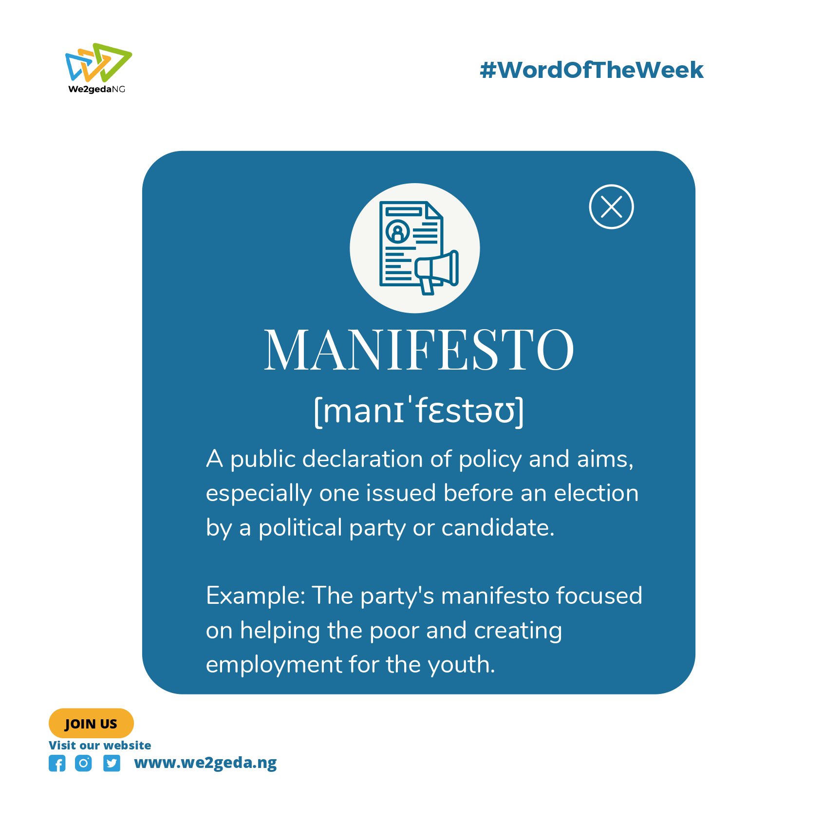 Political Manifesto Examples