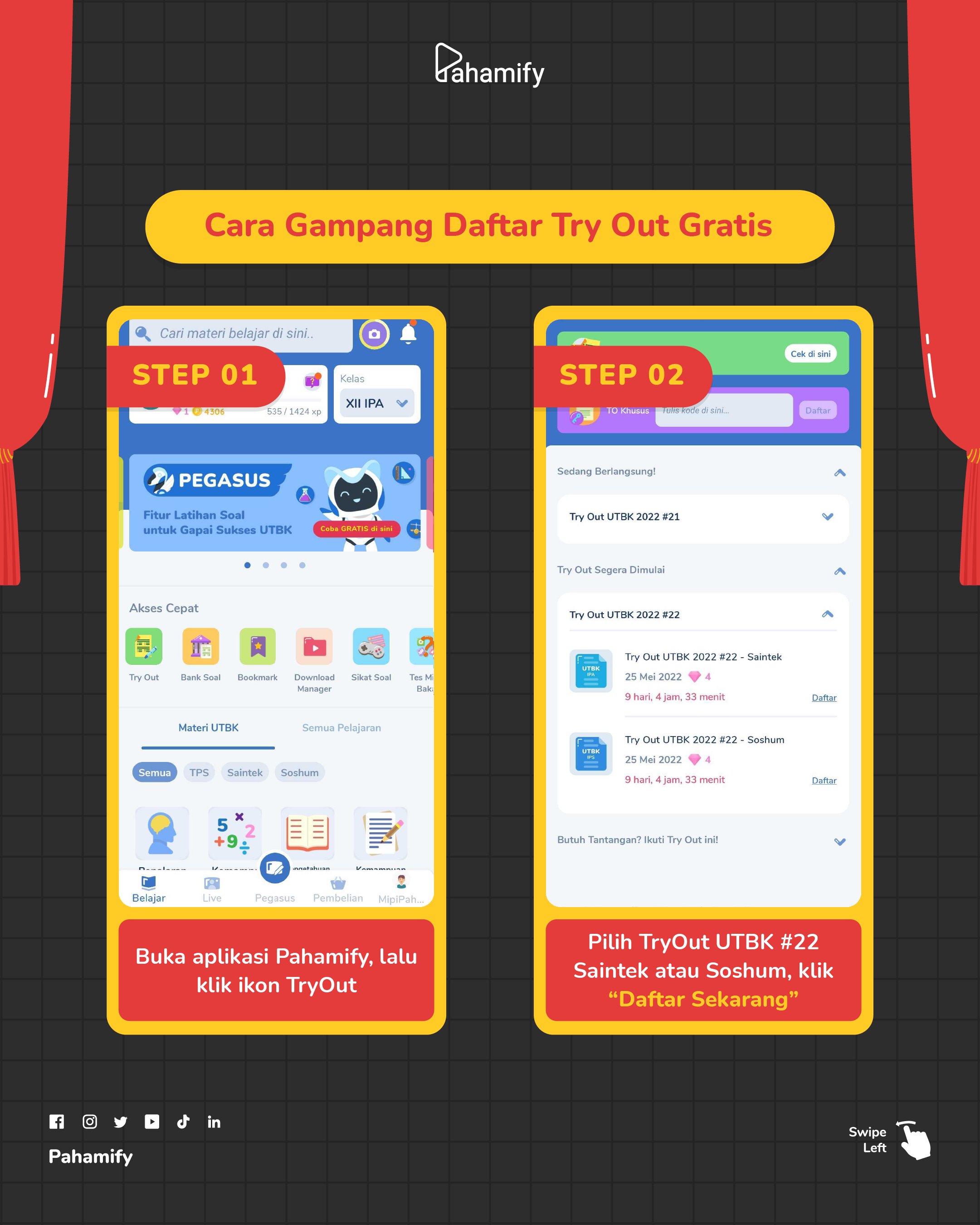 Pahamify siap bantu #TaklukkanUTBK on Twitter: "🎥 Pendaftaran Tryout #22 GRATIS, DIBUKA! 🎥 ...