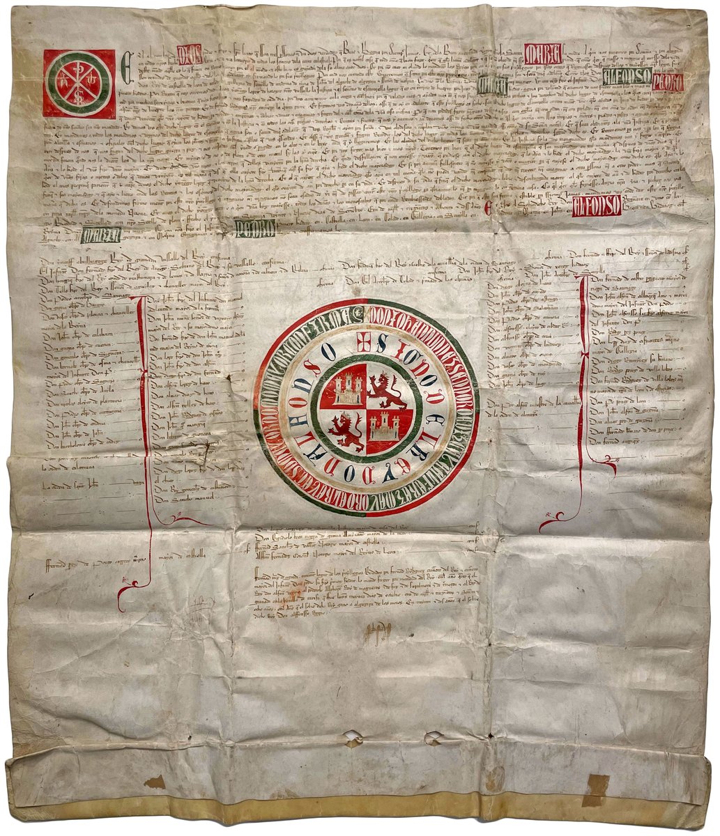 Royal charter ['Privilegio rodado'] of King Alfonso XI of Castile ...