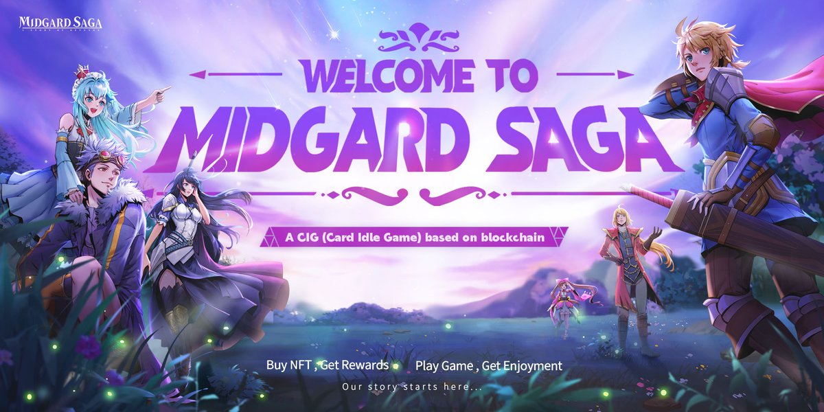 Midgard Saga on Twitter: "🎉 Excited to be here! ⚔️ Midgard Saga, a card idle game, play and earn ...