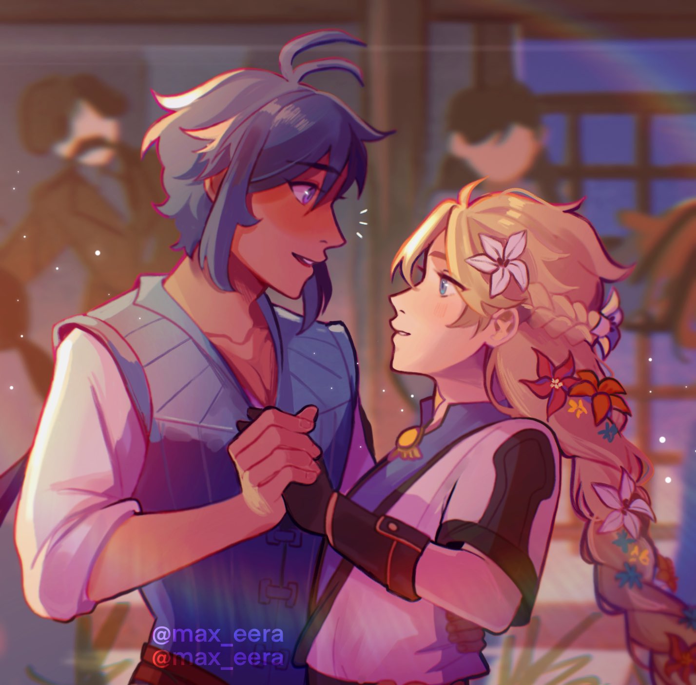max ️🌻brainrot on Twitter: "my contribution to kaebedo tangled au!! #GenshinImpact https://t.co ...