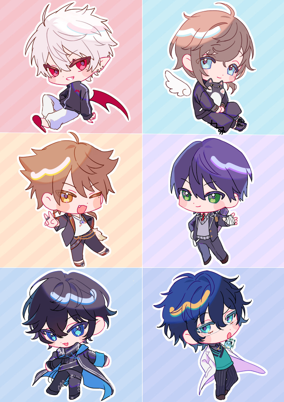 あのあ on Twitter: "好きなにじさんじライバーの方々 男性編 #KuzuArt #かな絵 #絵ガク #金剛力也像 #AXIART #まめねことレオス https://t.co ...