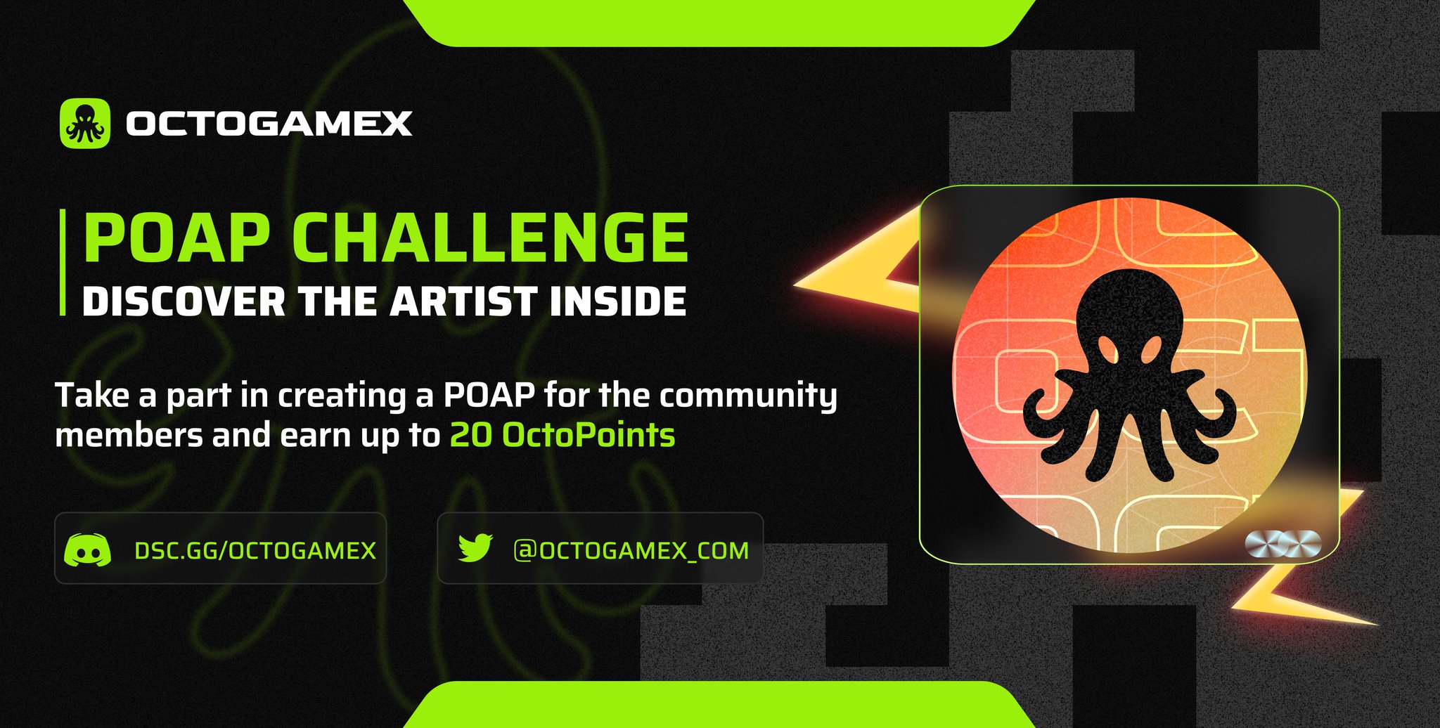 OCTOGAMEX | NFT Marketplace on Twitter: "Hey Octies! 👋 We're launching the #OctoGamex POAP ...