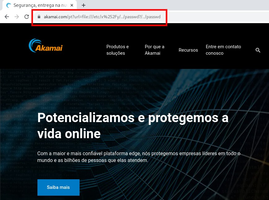 Brute Logic on Twitter: "Akamai #WAF #Bypass 😎 Local File Read/Disclosure file:///etc/x%252Fy ...