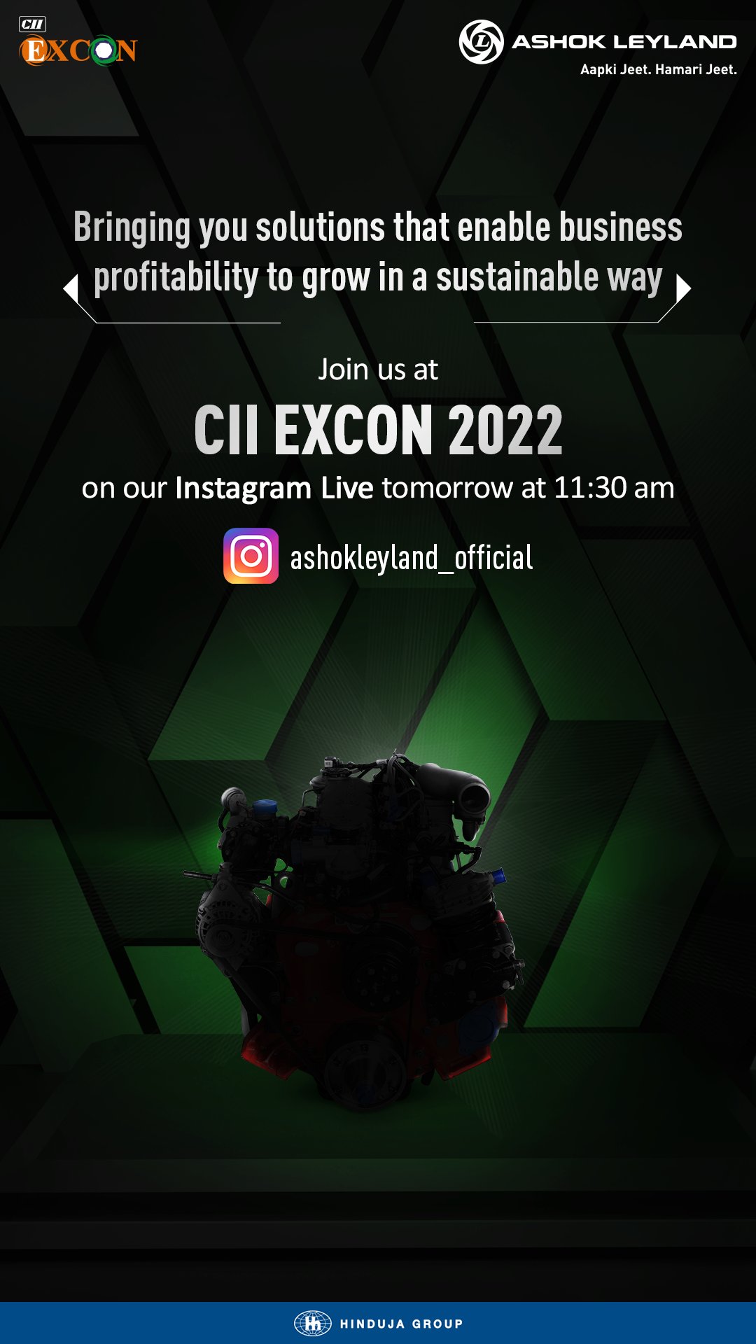 Ashok Leyland on Twitter: "Witness our future-ready solutions at CII EXCON 2022 on our Instagram ...