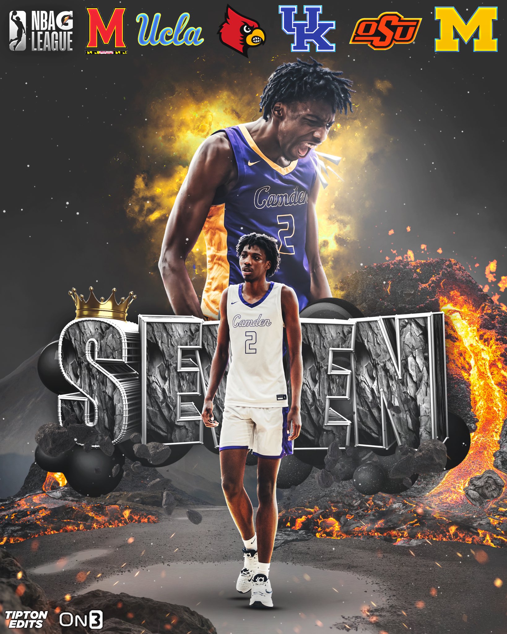 Joe Tipton on Twitter: "Aaron Bradshaw, 2023’s No. 20 overall prospect, tells @On3Recruits he’s ...