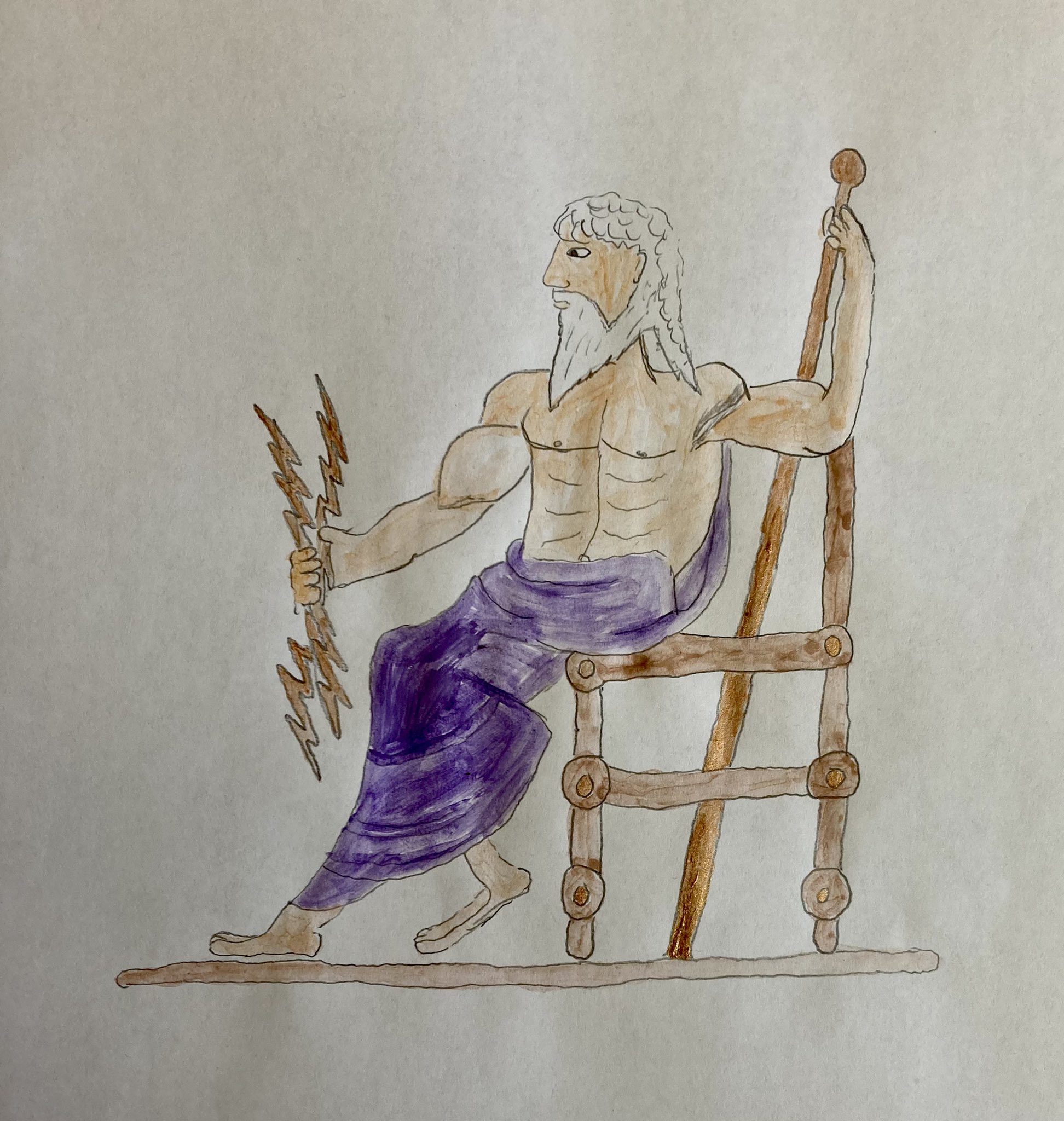 Roman God Jupiter Painting