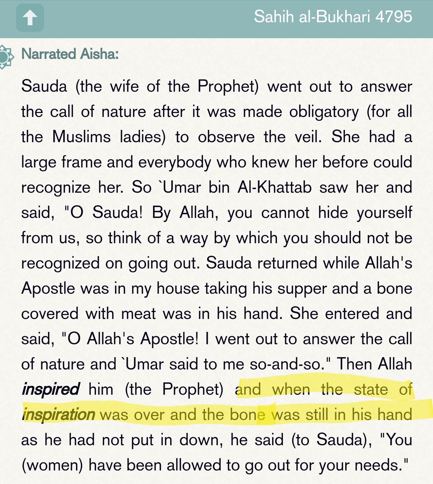 Ridvan Aydemir | Apostate Prophet on Twitter: "In this case he is eating and is then divinely ...