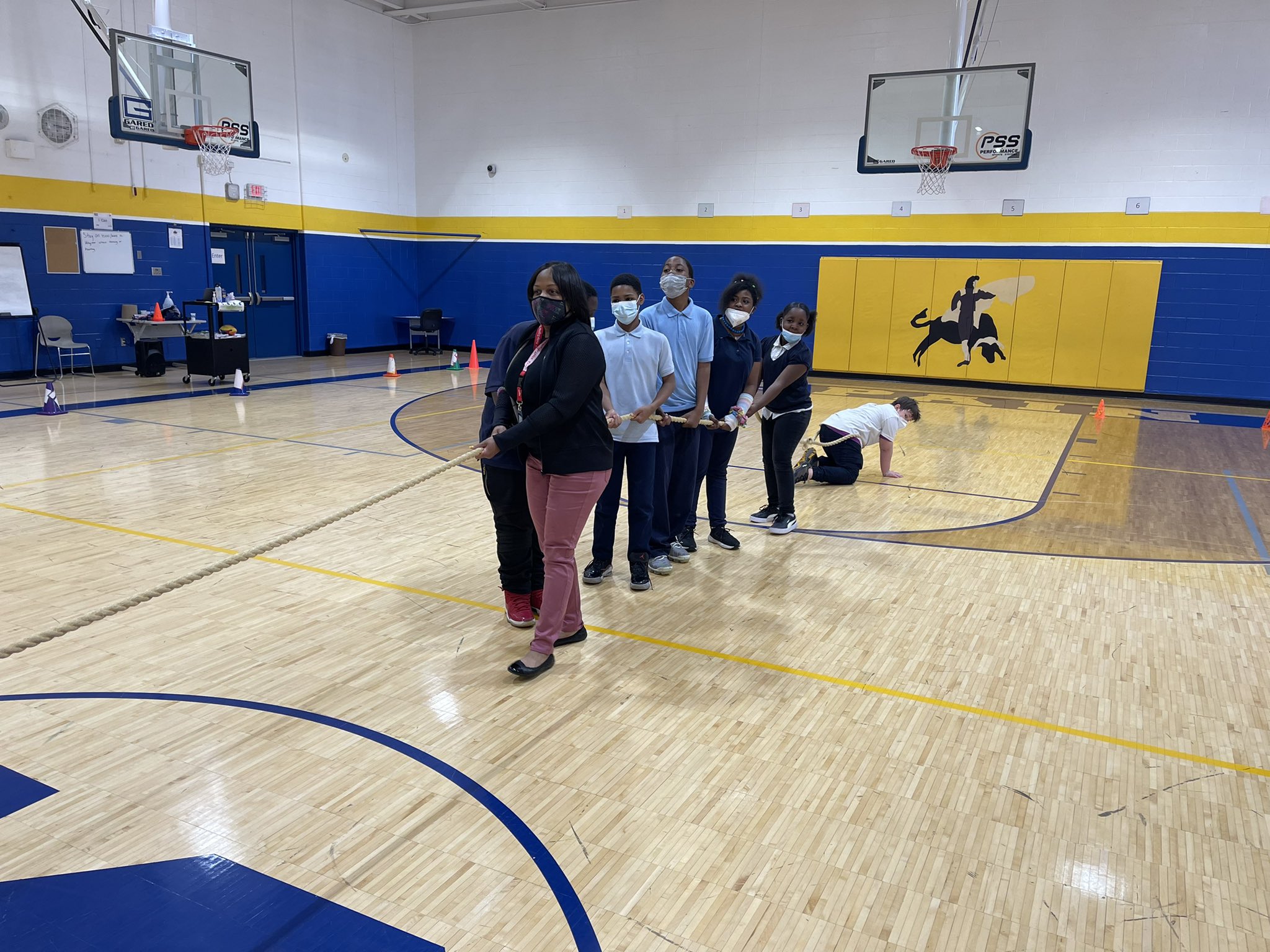 Elementary School Gym Class