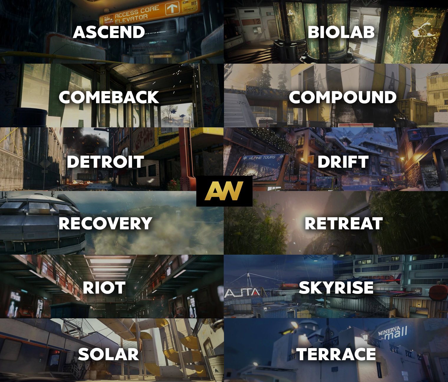 Call Of Duty Advanced Warfare Multiplayer Maps List