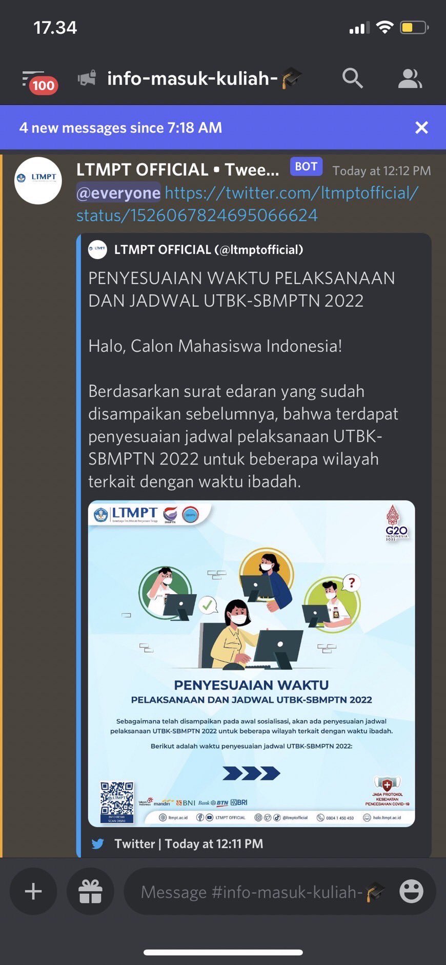 Bersinar on Twitter: "Cie yang udah kelar UTBKnya *senggol Sober sesi satu* 🤗 How was it Sob ...