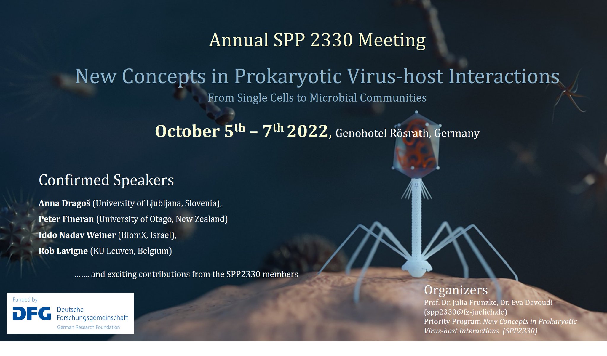 New Concepts in Prokaryotic Virus-Host Interaction on Twitter: "Looking forward to our Annual ...