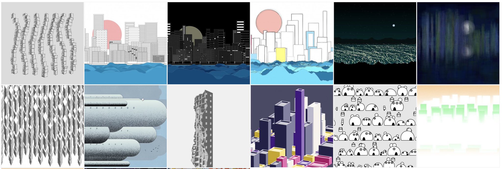 OpenProcessing 🇺🇦 on Twitter: "The second (and final!) week of our #codeChallenge "Buildings ...