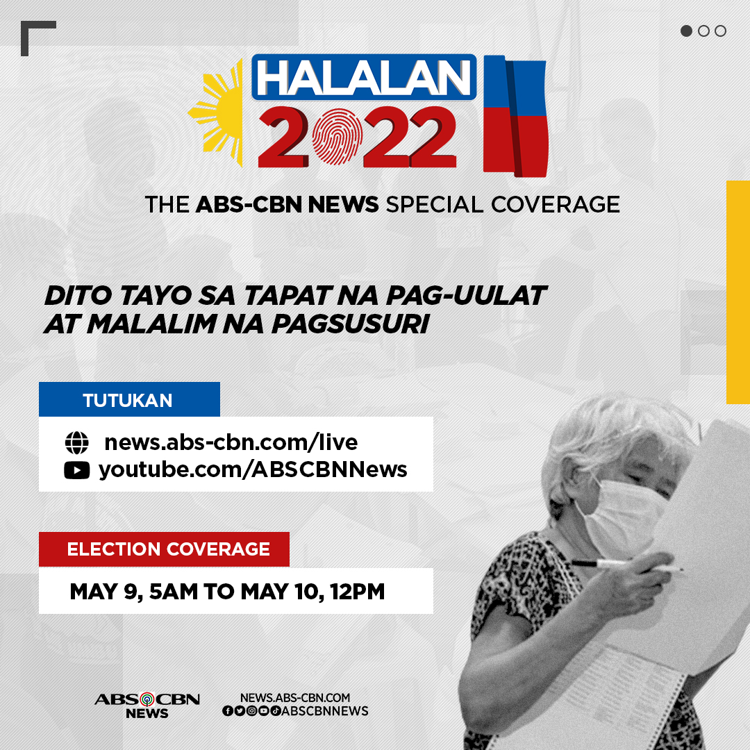 ABS-CBN News on Twitter: "Tuloy-tuloy na pagbabalitang tapat at mapanuri sa araw ng halalan ang ...