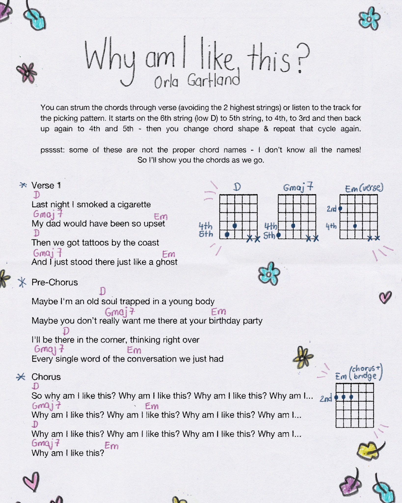 Guitar Chords Of Who Am I