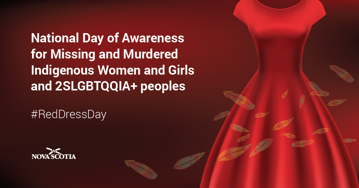 Nova Scotia Gov. on Twitter: "Every May 5 Red Dress Day honours Missing ...