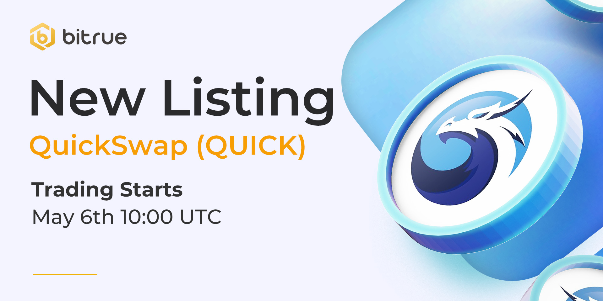 Bitrue on Twitter: "#QuickSwap $QUICK (New) is coming to Bitrue spot ...